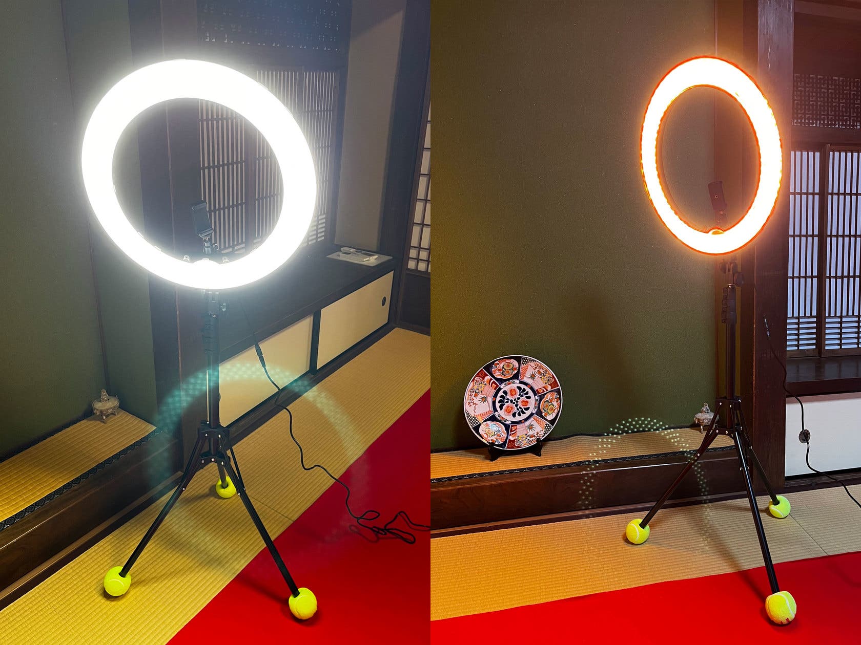 撮影用LEDサークルライト（スタンド付）の画像1