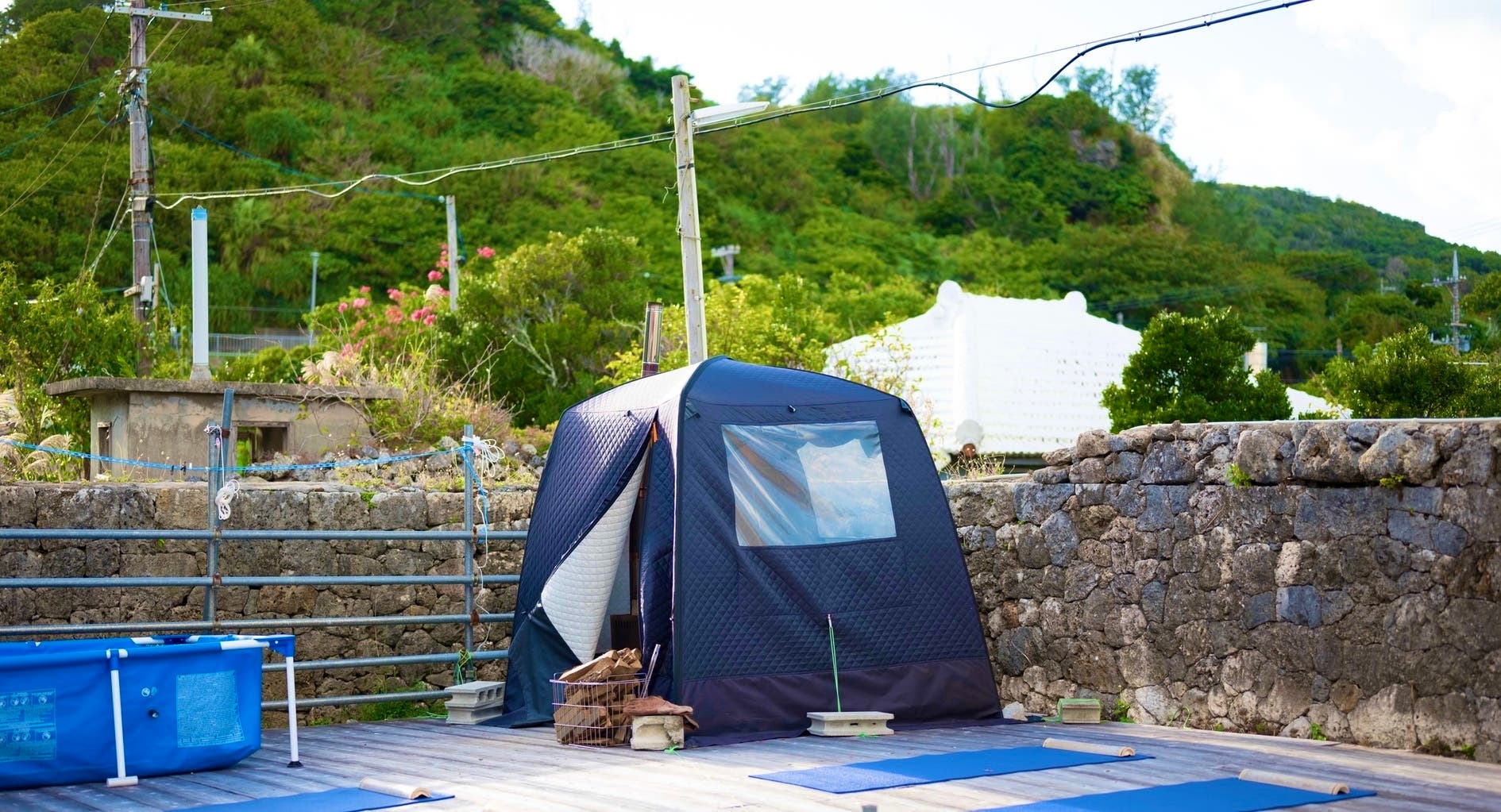 テントサウナ2時間セット（プール＋ヨガマット付き）の画像1