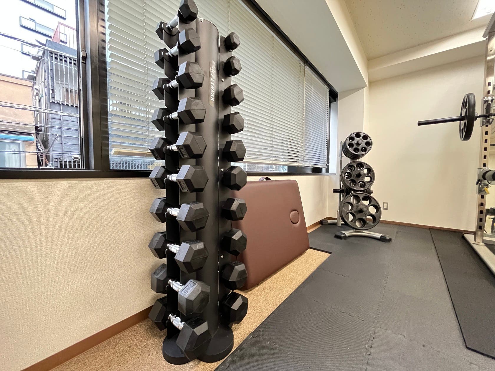 【人形町駅3分】パーソナル向けの器具完備！綺麗で広々と使える個室ジム 【スペース①】パワーラックの部屋の写真6