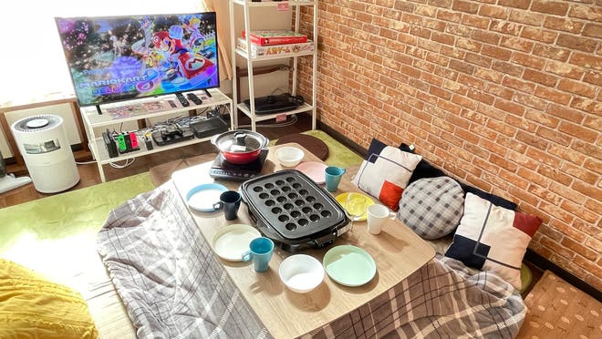 【U-SPACE立川1】こたつ♨️Switch🎮 Netflix視聴可🎬焼肉🍖鍋パ🫕たこパ🐙ゴロゴロ💤 鑑賞会🎥の写真2