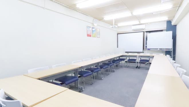 【上野駅浅草口徒歩57秒!28名】プロジェクタ―・ホワイトボード・WiFi無料!土足可!換気可!ふれあい貸し会議室 上野No60の写真11