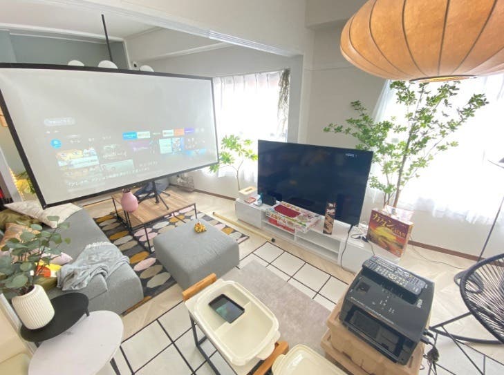 🎬プロジェクターDVDプレイヤー内蔵（Blu-rayは再生不可)の画像1