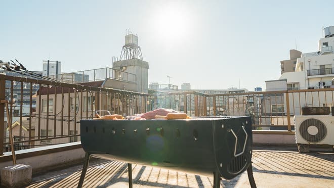 商用撮影,スタジオ可!木場駅徒歩5分、門前仲町駅徒歩10分 下町の60平米の屋上施設の写真5