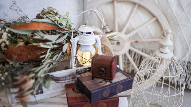 ドライフラワーに囲まれた天蓋ベットのあるスタジオ!の写真3