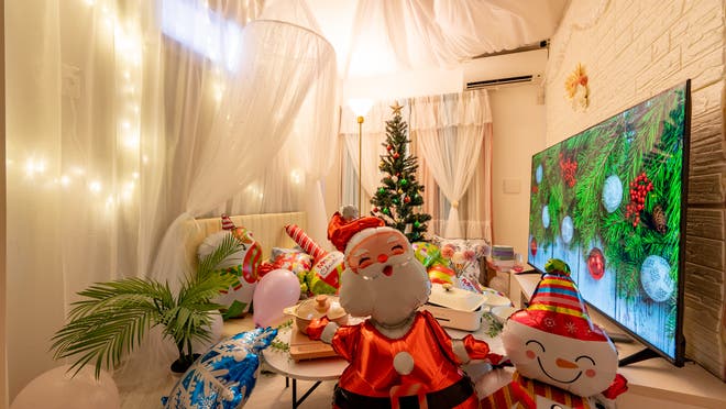 メリクリSALE🎉プリンセス気分✨天蓋✨おしゃれネオン空間✨女子会🍷デート💖撮影📷推し活💖神サイズTV📺セブン1分の写真29