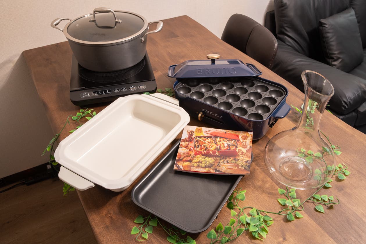 【タコパ等に！】BRUNOホットプレートセット（たこ焼きプレート/ホットプレート）の画像1
