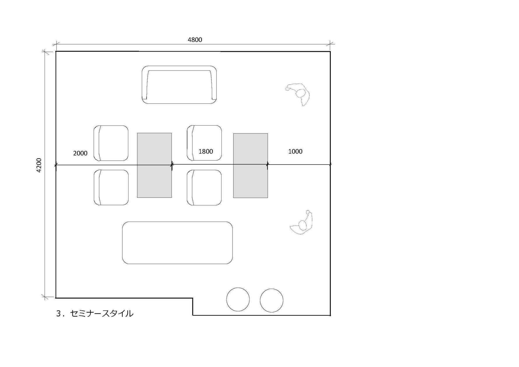 【錦糸町5分】 高速wifi💻3面が窓で換気良好🔄消毒液🈶✨TVモニタ📺室内広々👍LMスペース錦糸町の写真15