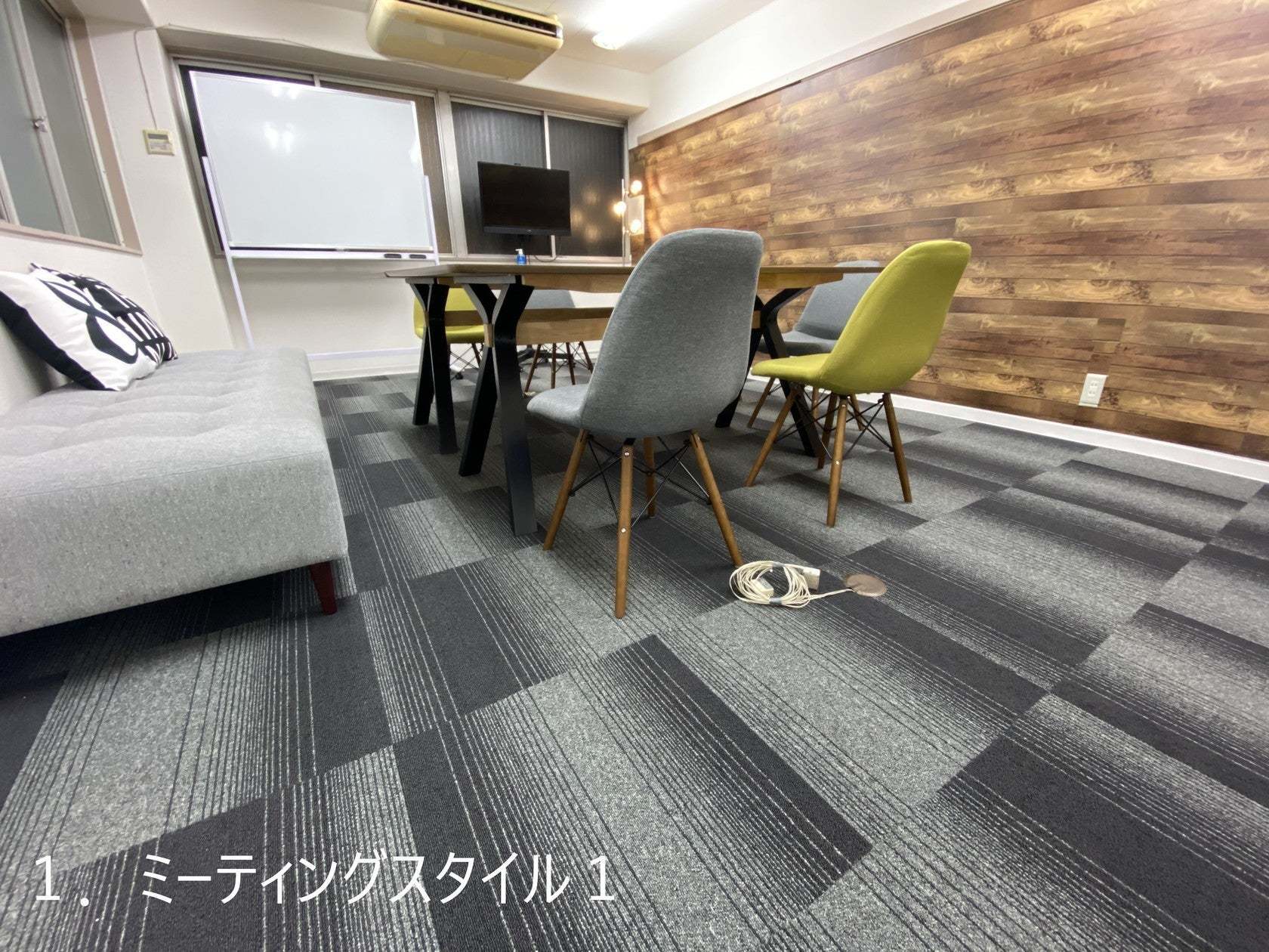 【八丁堀4分・新富町4分】貸し会議室💻2面窓で換気良好🔄✨広々上質な空間👍プロジェクター🈶LMスペース八丁堀の写真2