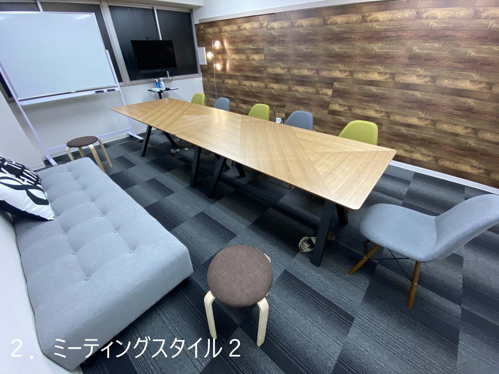 【八丁堀4分・新富町4分】貸し会議室💻2面窓で換気良好🔄✨広々上質な空間👍プロジェクター🈶LMスペース八丁堀の写真6