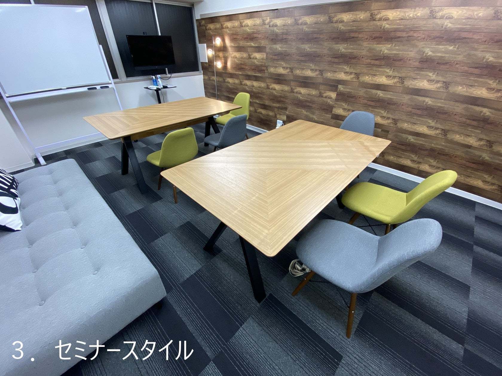 【八丁堀4分・新富町4分】貸し会議室💻2面窓で換気良好🔄✨広々上質な空間👍プロジェクター🈶LMスペース八丁堀の写真13