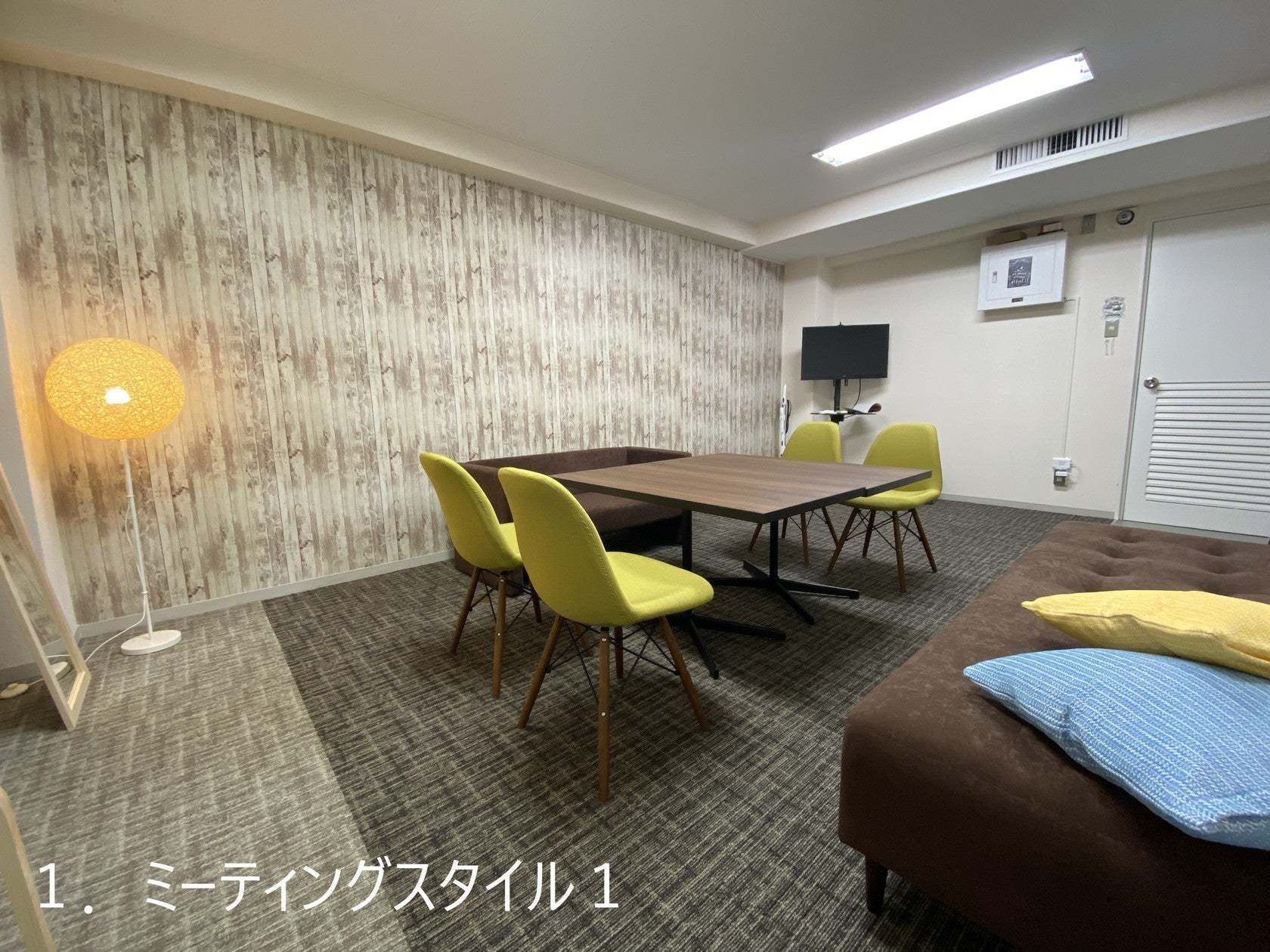 【東銀座4分・築地市場5分】ディスプレイ🈶貸し会議室💻大きな窓で換気良好🔄✨プロジェクタ📺LMスペース東銀座の写真5