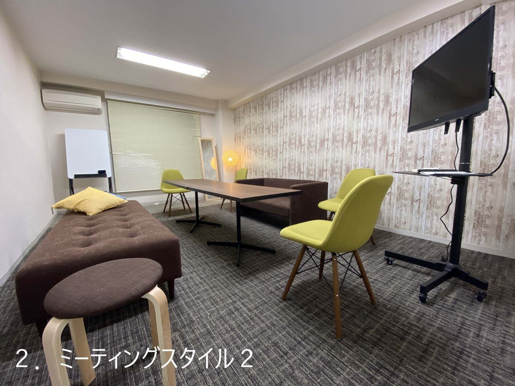 【東銀座4分・築地市場5分】ディスプレイ🈶貸し会議室💻大きな窓で換気良好🔄✨プロジェクタ📺LMスペース東銀座の写真7