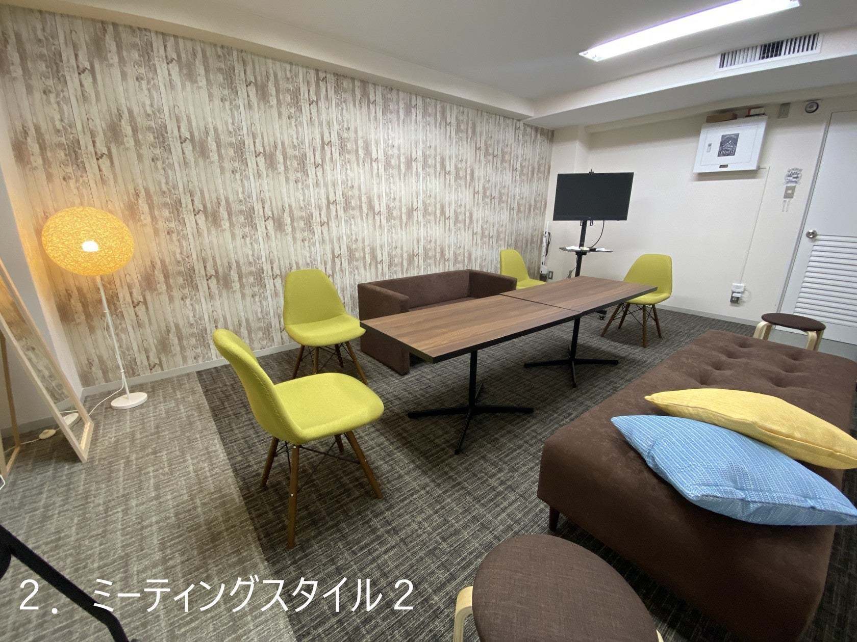 【東銀座4分・築地市場5分】ディスプレイ🈶貸し会議室💻大きな窓で換気良好🔄✨プロジェクタ📺LMスペース東銀座の写真8