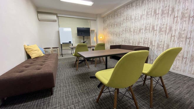 【東銀座4分・築地市場5分】ディスプレイ🈶貸し会議室💻大きな窓で換気良好🔄✨プロジェクタ📺LMスペース東銀座の写真12