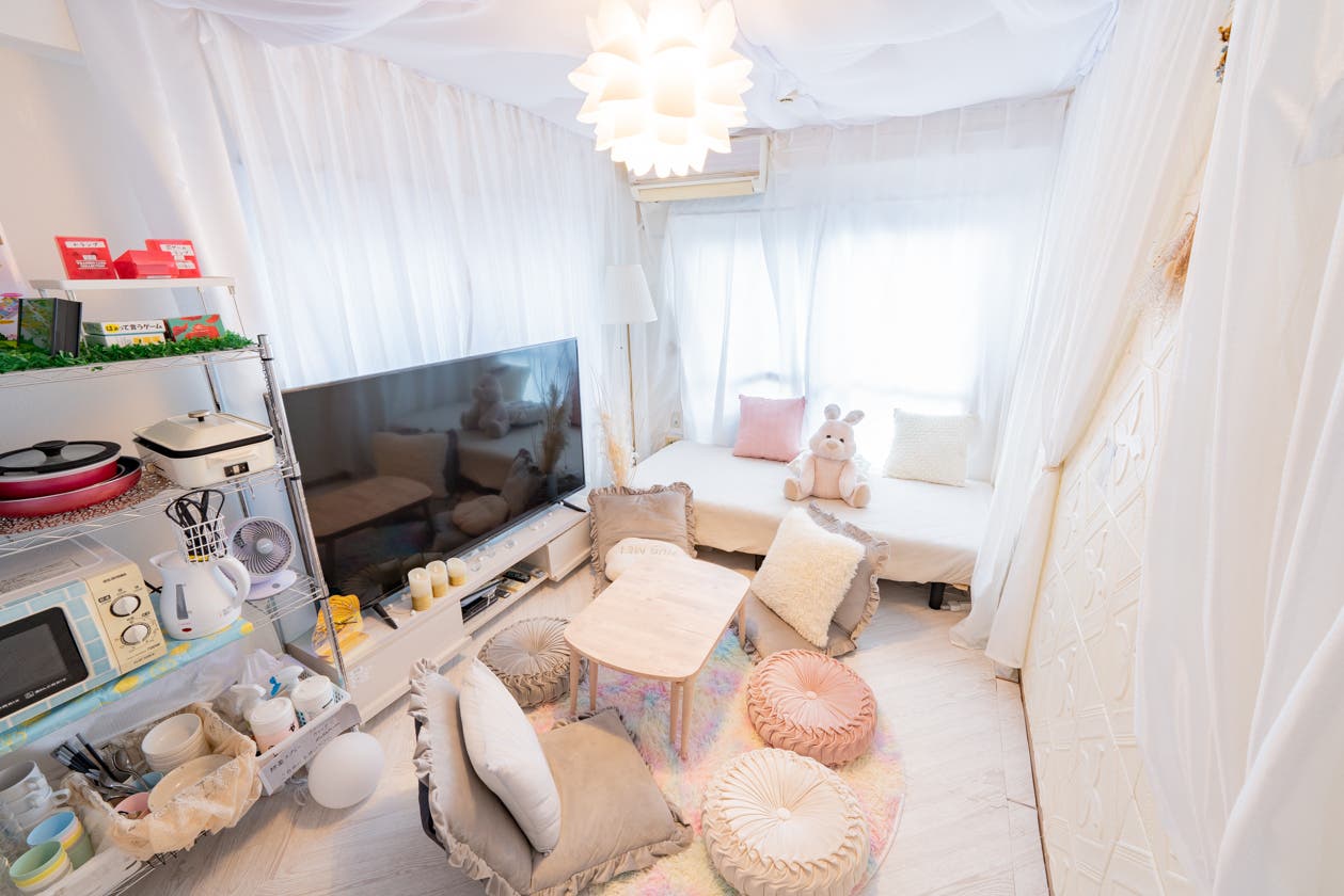 メリクリ🎉🎅✨ゆめかわインテリア💖駅５分🐾24H営業⌚ドンキ4分👣65インチ神サイズTV✨ゴロ寝まったりソファの写真7