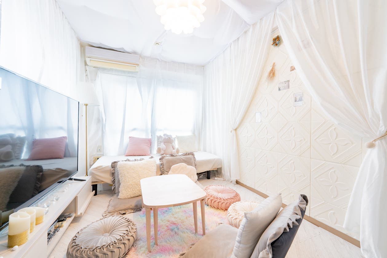 メリクリ🎉🎅✨ゆめかわインテリア💖駅５分🐾24H営業⌚ドンキ4分👣65インチ神サイズTV✨ゴロ寝まったりソファの写真5