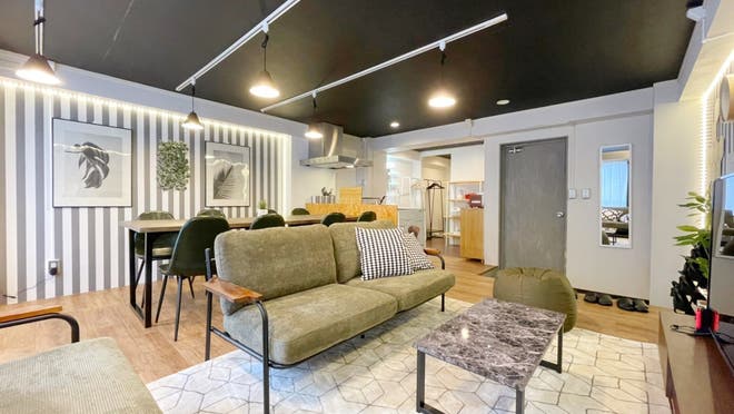 《LVB銀座東2》新富町徒歩40秒/最大14名/キッチン付会議室/パーティスペース/Wifi・人気ゲーム・Netflix利用可の写真2