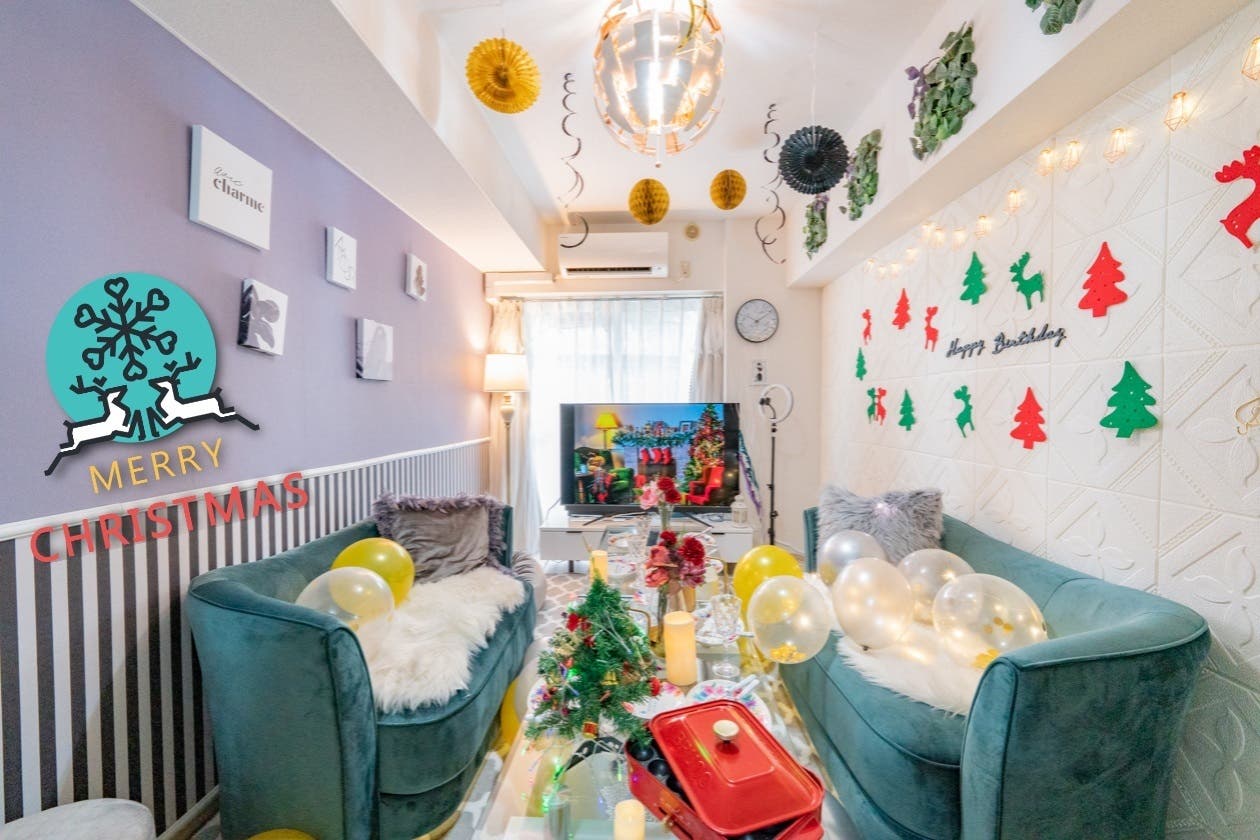 推し活最適オシャレなネオン空間🎈100インチプロジェクター📺駅2分✨🎉撮影📷デート🍷動画視聴✨の写真2