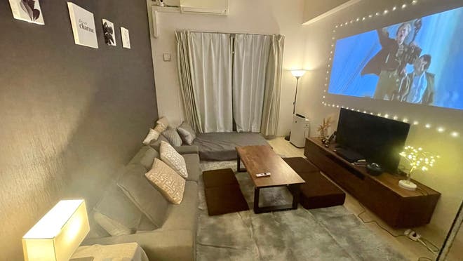 貸切映画館🍿【難波駅6分】大画面プロジェクター🍹誕生日🎁二人っきりデート❤️ごろごろ🛋️ボドゲ🎲プラネタリウム💫女子会の写真15