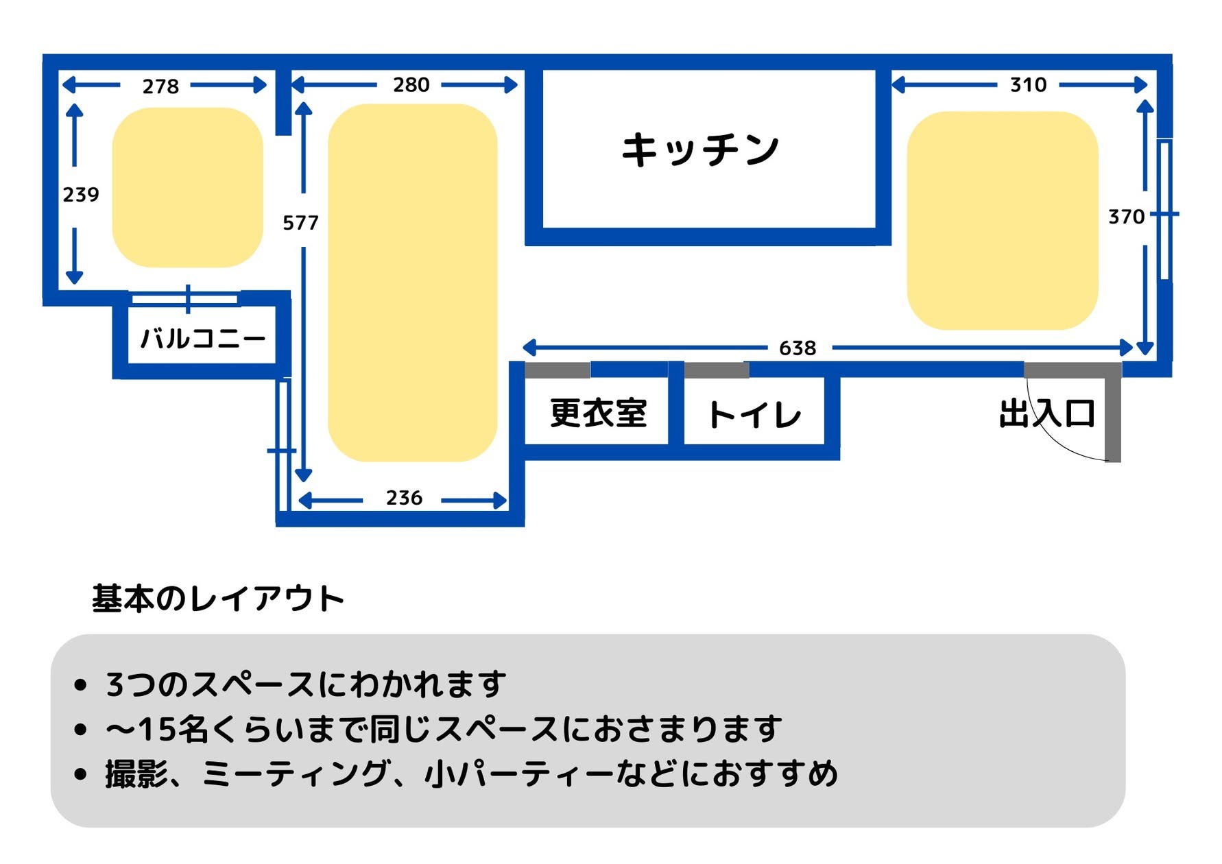 レイアウト変更料（15名以上の利用など広いレイアウトで使う場合）の画像1