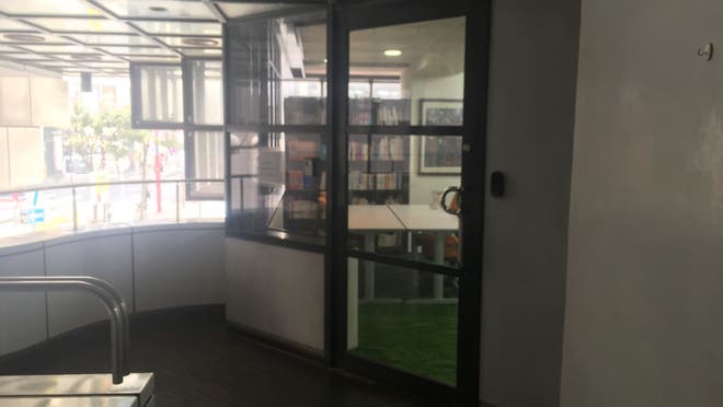 本に囲まれた屋内公園。芝生の空間で天気を気にせず気分を変えての写真5