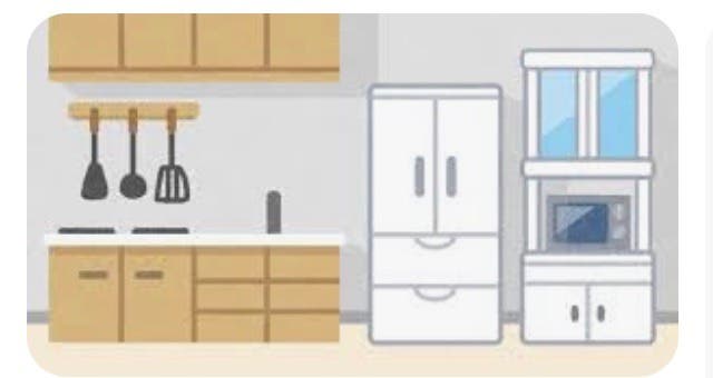 🍳キッチン各種　キッチンの場所にあるもの全て利用可能　※使用範囲は詳細を要確認の画像1