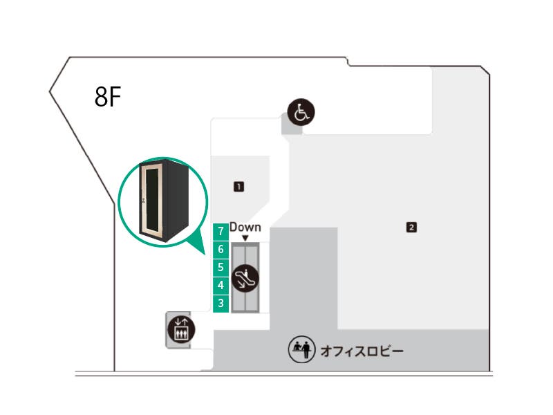 ＜QUICK solo 東急プラザ渋谷【No.4】＞完全個室⭐️Wi-Fi無料！テレワーク/Zoom/自習の写真6