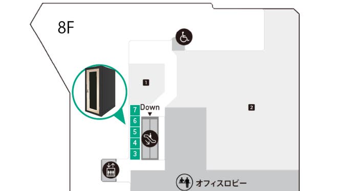 <QUICK solo 東急プラザ渋谷【No.4】>完全個室⭐️Wi-Fi無料!テレワーク/Zoom/自習の写真6