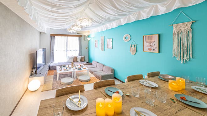 🌈NEWオープン🌈おうちグランピング/65型TV/ボドゲ20種/マダミス/上映会・撮影/推し会/女子会/ママ会/ゴミ捨て無料の写真1