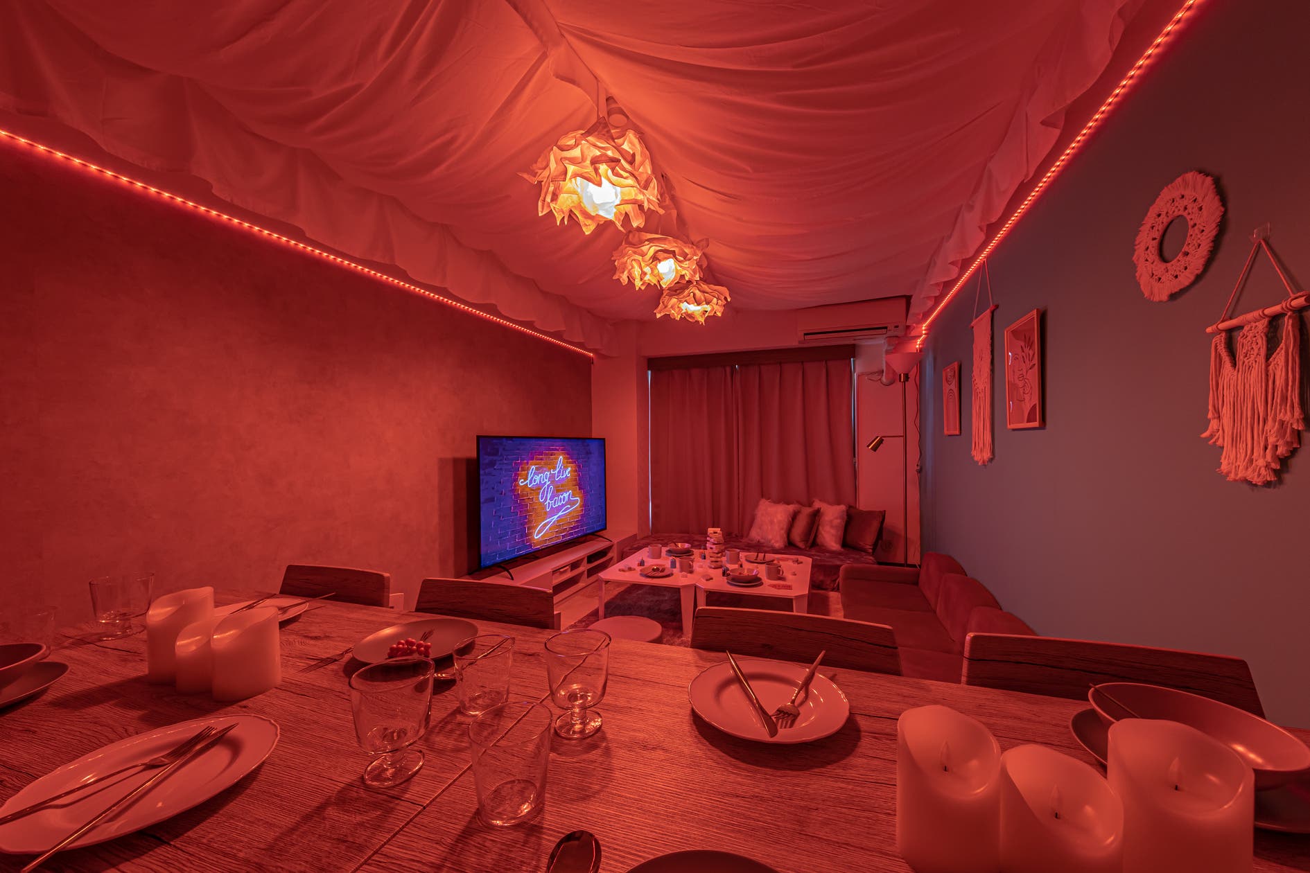 🌈NEWオープン🌈おうちグランピング/65型TV/ボドゲ20種/マダミス/上映会・撮影/推し会/女子会/ママ会/ゴミ捨て無料の写真8