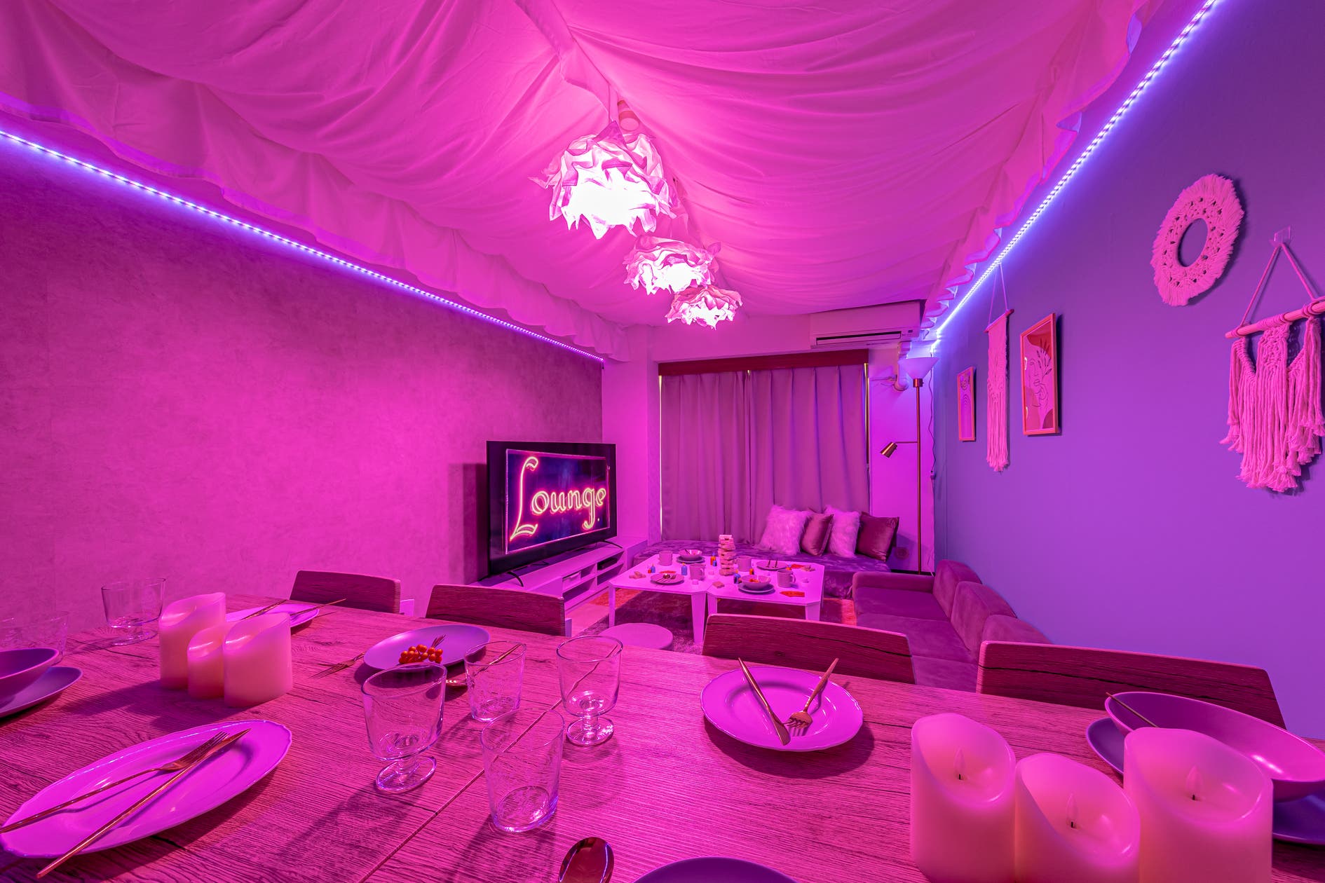 🌈NEWオープン🌈おうちグランピング/65型TV/ボドゲ20種/マダミス/上映会・撮影/推し会/女子会/ママ会/ゴミ捨て無料の写真10