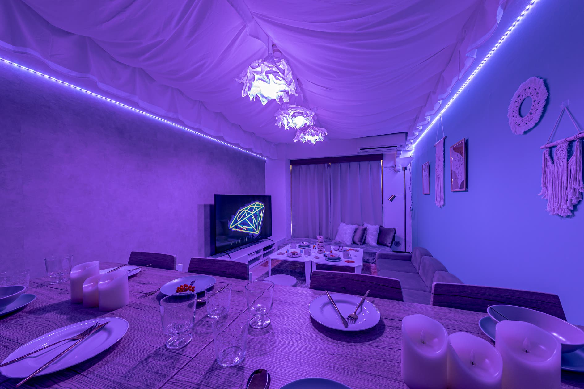 🌈NEWオープン🌈おうちグランピング/65型TV/ボドゲ20種/マダミス/上映会・撮影/推し会/女子会/ママ会/ゴミ捨て無料の写真11