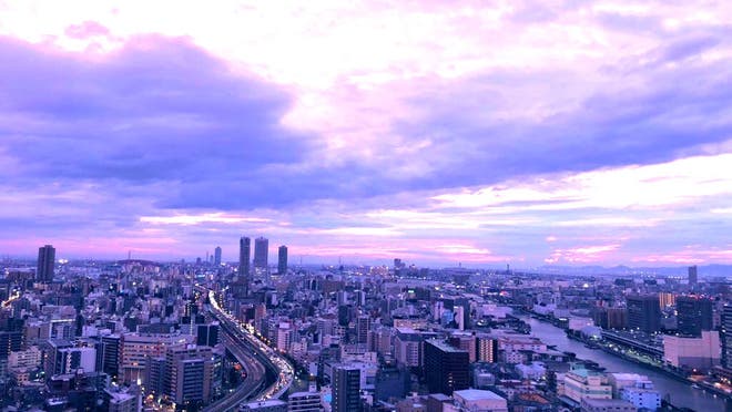 タワマン33階からの綺麗絶景夜景!#淀川花火大会#ユニバ#タワマン#33階#夜景#撮影#コスプレ#配信の写真15