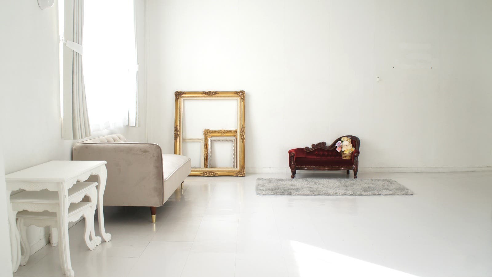 24時間営業 維持費、追加金無し・1時間～可・駅３分】広々撮影スタジオ3室/自然光/ポートレート/白ホリスタジオ/難波５分の写真7