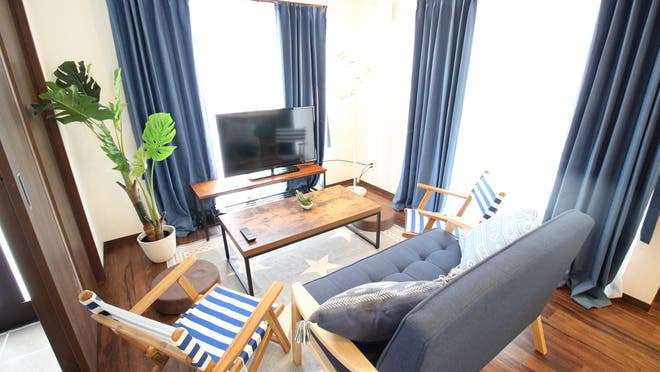 家具家電/WIFI完備!沖縄屈指のリゾート・恩納村希望が丘!ビーチ近く!最大6名!BBQできます♪の写真1