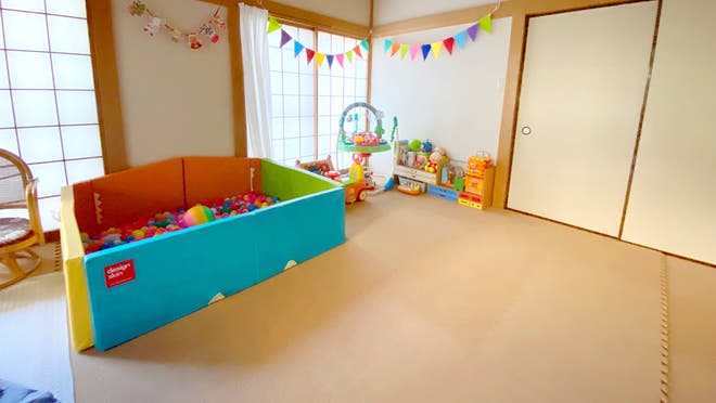 稲田堤駅徒歩9分|クッションフロア&おもちゃ・育児グッズが豊富|一軒家の一階を貸切の写真1