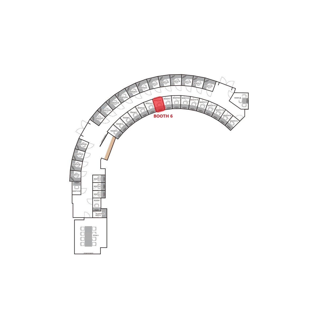 【マイナビBOOTH６】フリードリンク付＆NURO回線で効率的なビジネスワークを！／新橋駅直結の施設です。の写真10