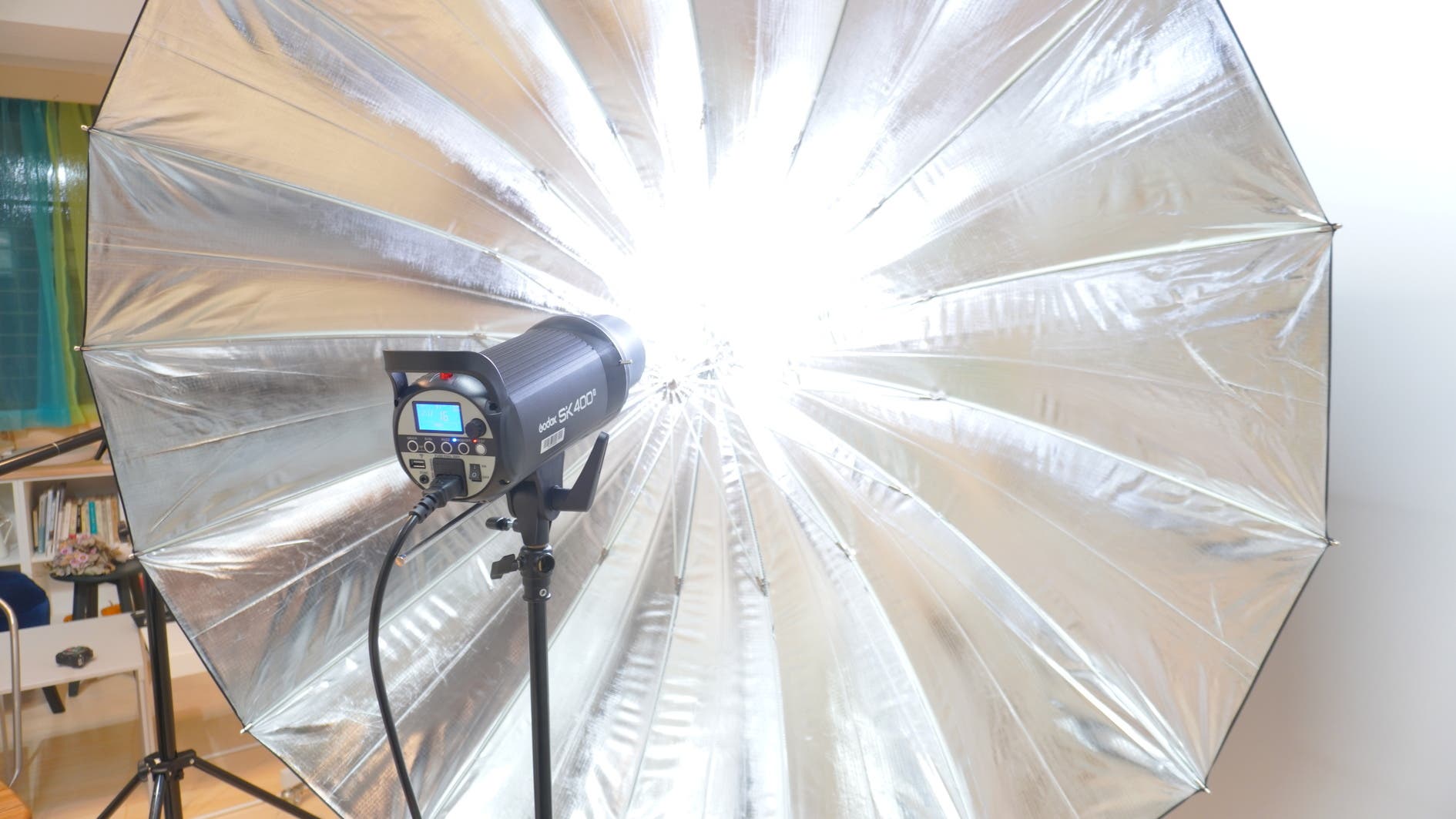 アンブレラ 黒/シルバー 145cmの画像1