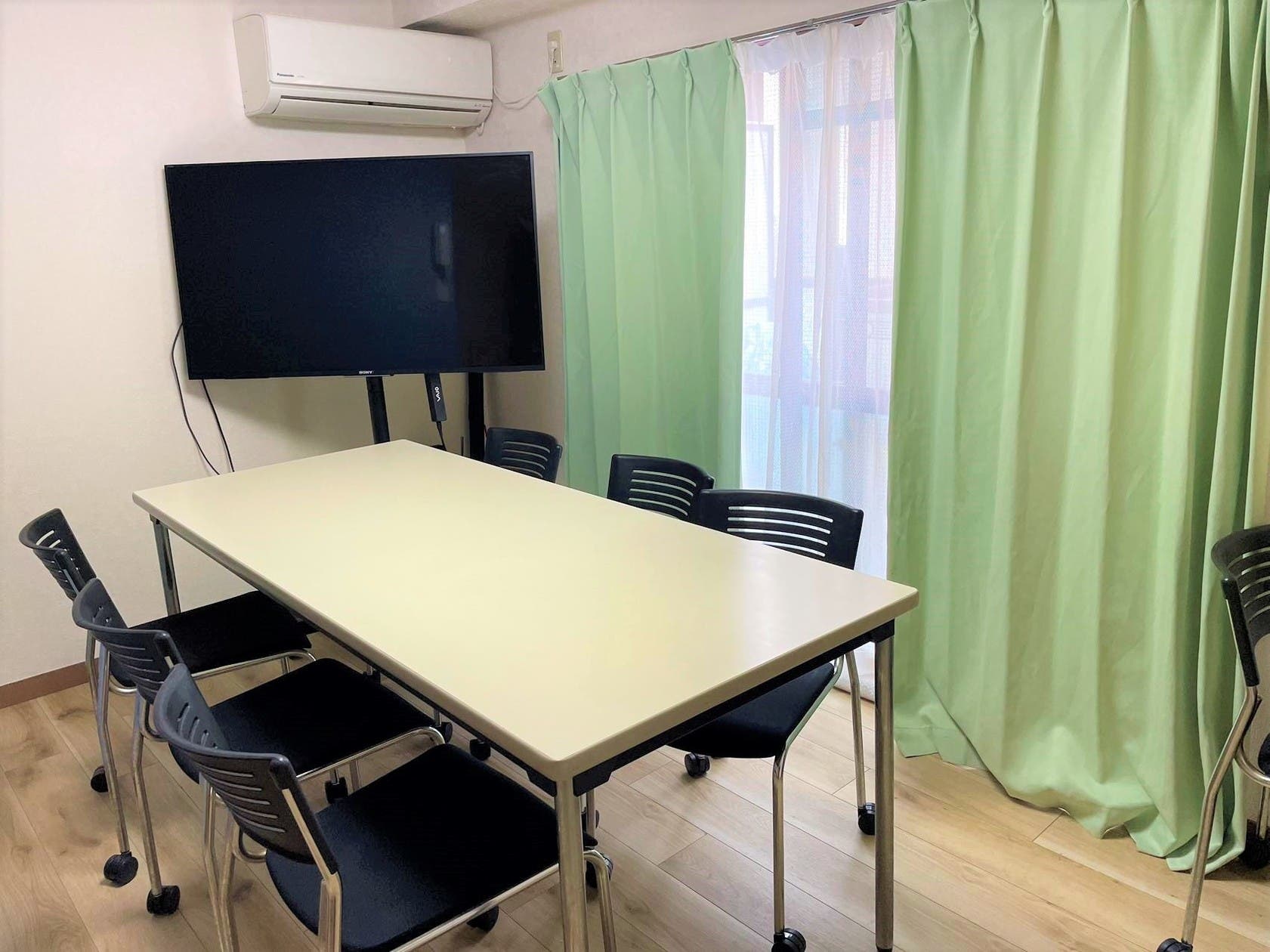 【大井町駅徒歩3分】豊強ビル完全個室 会議室（６名）49インチ４Kディスプレイ、高速WIFI、ホワイトボード、電子レンジ無料★の写真7