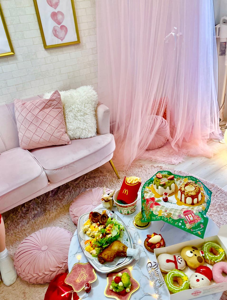 🎄クリスマス＆忘年会シーズン到来🎀デート🥂カップル🤍推し会🌈女子会👠祭壇🧸プロジェクター&55型テレビ [49]の写真8