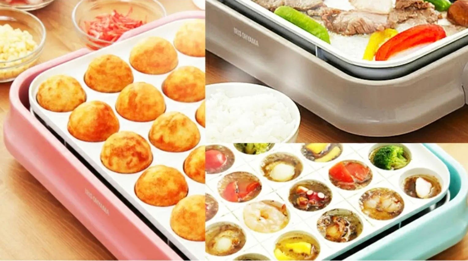 ⑤多機能ホットプレート：プレート2種（鍋/たこ焼き）の画像1