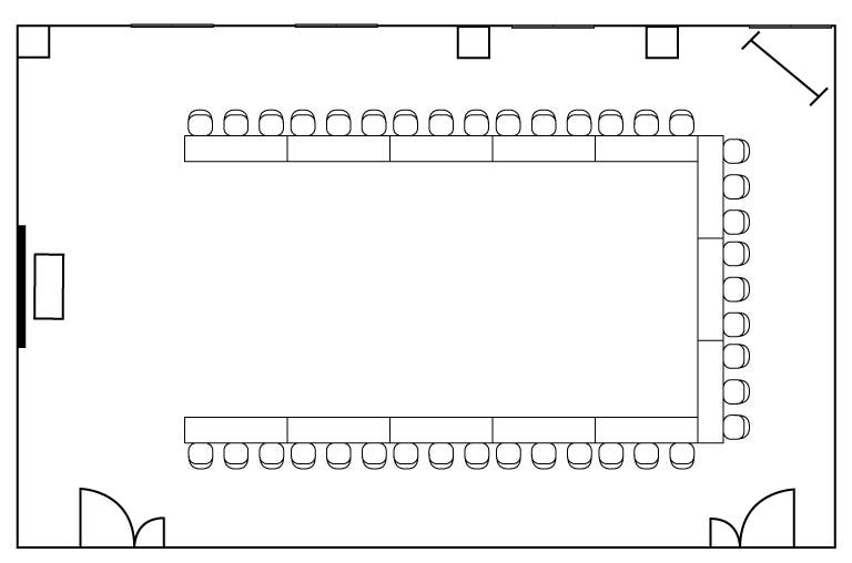 大会議室✨リニューアル限定価格✨【南森町・天神橋・天満】最大81名／Wi-Fi／駅近🚃／飲食可🍵／綺麗✨／会議🍀の写真13