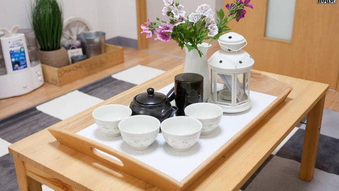 J9 キッチン完備 モダンカントリー風ラウンジスペースの写真3