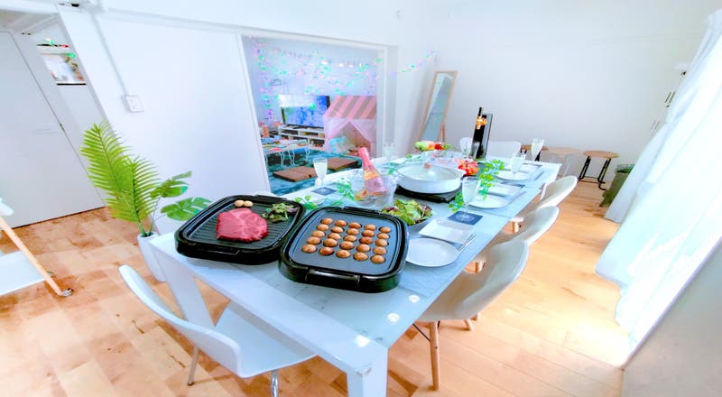 充実キッチン🥂ビールサーバー🍺ベビーカー持込OK👶［女子会|ママ会|歓送迎会|タコパ］⇩⇩⇩下部に紹介動画あり！