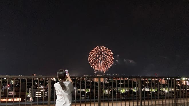 立山連峰が一望できる屋上の写真2