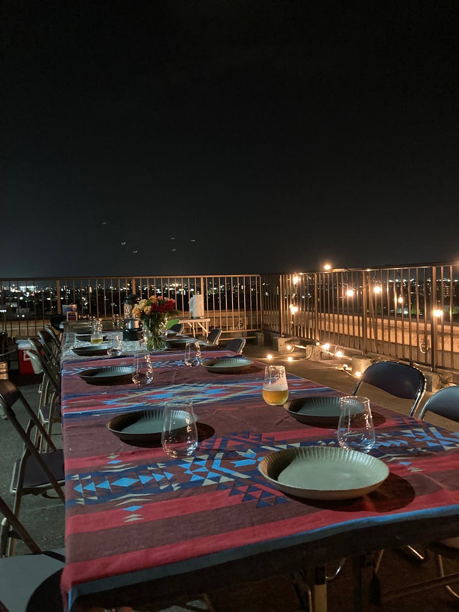 立山連峰が一望できる屋上の写真3