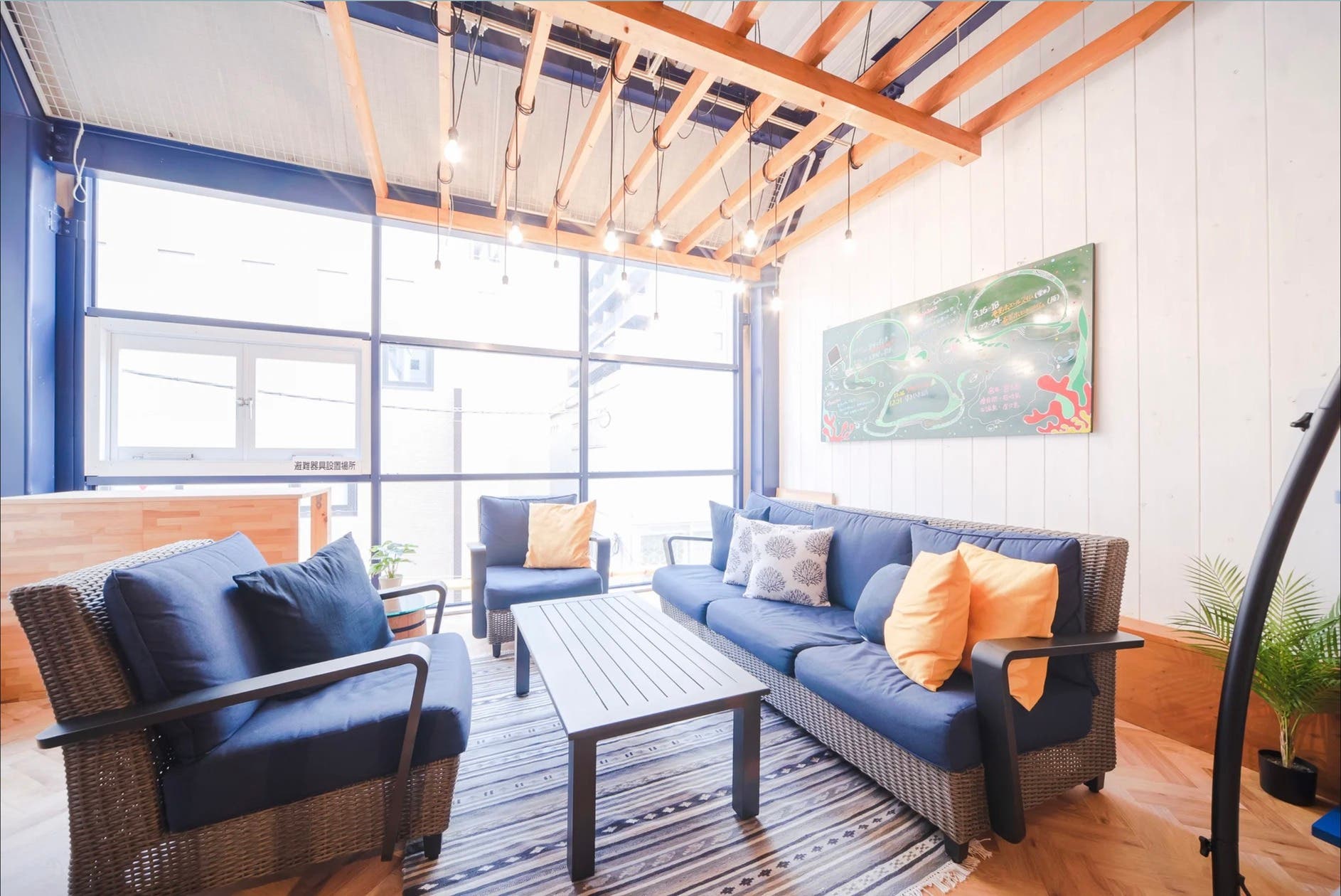 【西海岸風　心斎橋駅徒歩1分】10人〜30人向きのパーティ・セミナー・撮影などにぴったり！キッチン付きレンタルスペースの写真2