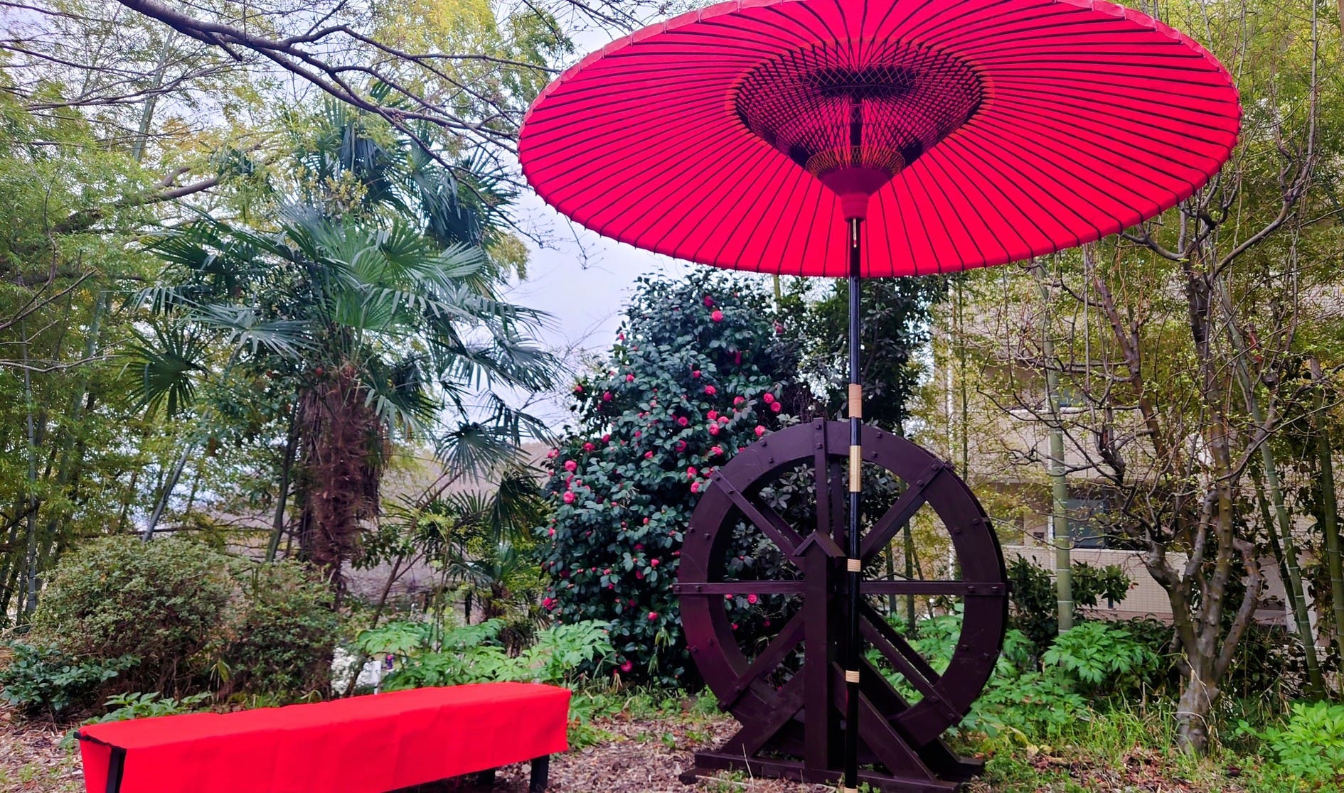 野点傘・緋毛氈の画像1