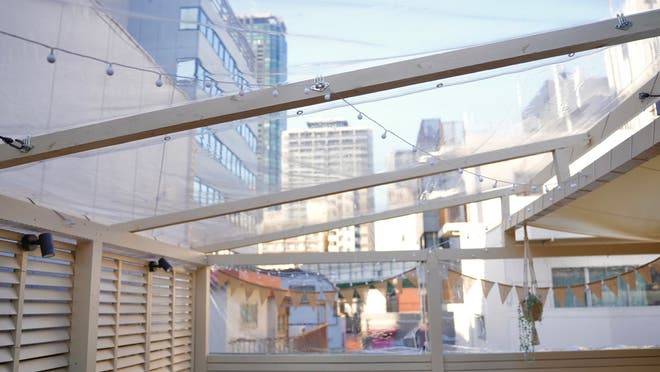 大阪福島駅前🚋貸切ルーフトップBBQ&お鍋スペース🍖🍲綺麗で設備充実✨雨天OK全天候型🌞☔の写真21