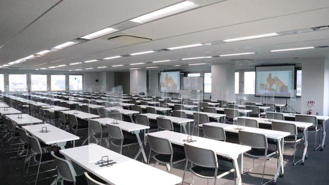 九段下研修ルーム【九段下駅1分】セミナー形式136名着席可の大型会議室の写真2